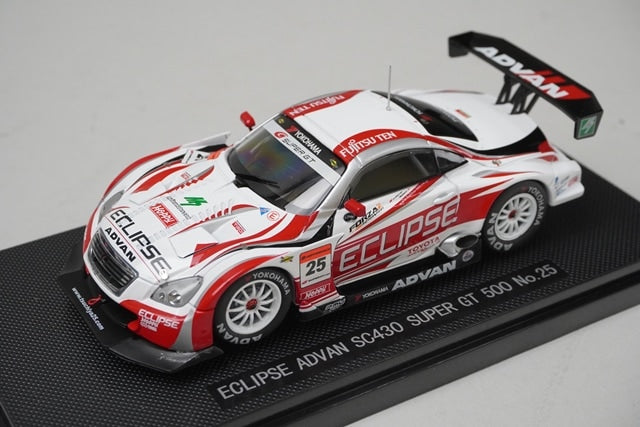 1:43 EBBRO 43906 Lexus Eclipse Advan SC430 Super GT500 2007 #25 White ...