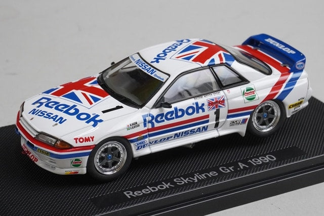 1:43 EBBRO 44160 Nissan Reebok Skyline Gr.A 1990 #1 model car – Boost ...